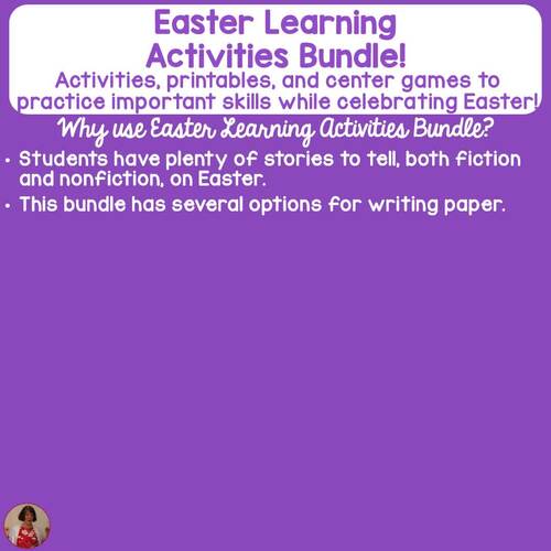 Easter Themed Printables, Worksheets, Learning Game, Activities & Centers