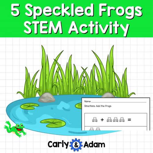 5 Speckled Frogs Pre-K Counting and Adding Activities Preschool STEM ...