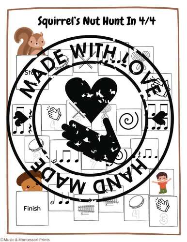 Squirrel Rhythm Game/Rhythm Practice/Musical Board Game/Music And Movement