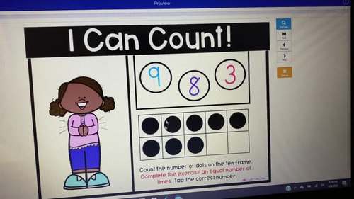 Numbers to 10 EXERCISE Brain Break BOOM CARDS (Counting to 10) | TPT