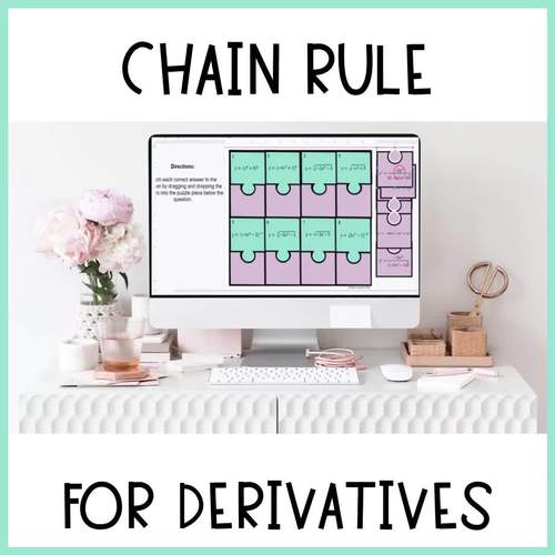 Chain Rule for Derivatives Digital Activity | TpT