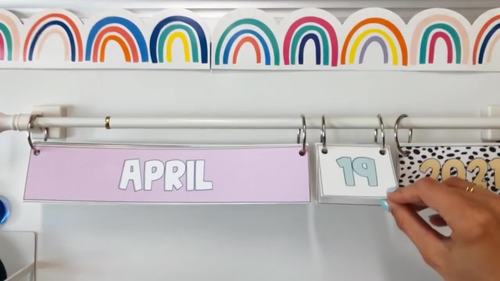 Flip Calendar! *Includes Spanish!* by misspugz | TpT