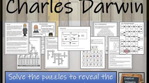 Charles Darwin Escape Room Activity by Creative Primary Literacy