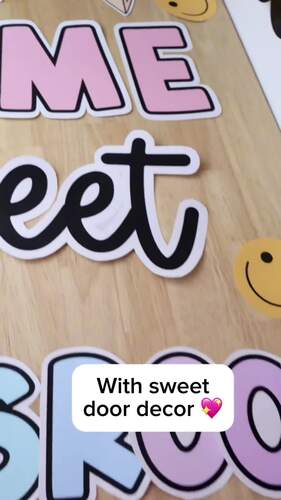 Pastel Vibes Classroom Decor Bundle - Checkered Smiley Composition