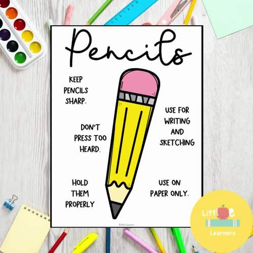 School Supplies Poster / How to use School supplies | TPT