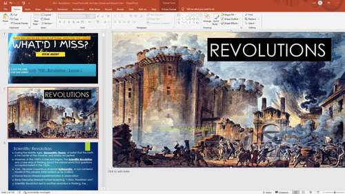 World History - Revolutions - PowerPoint with YouTube, Kahoot and ...