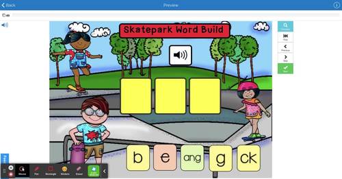 Phonics, Closed Syllable Word Build (Boom Cards) by Learn With Mel Hern