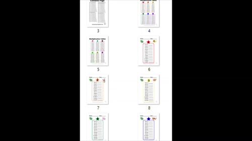 Maths Multiplication Times Tables Worksheet Pack, Numeracy Skills ...
