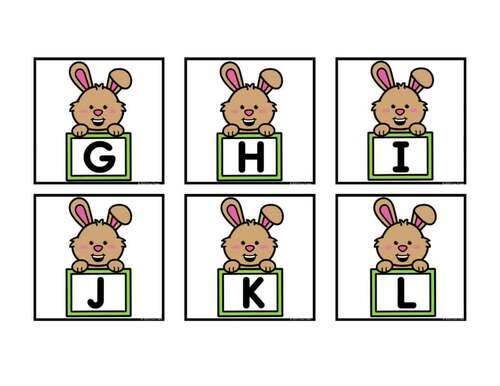 Easter Alphabet Matching Game by sheetworm | TPT