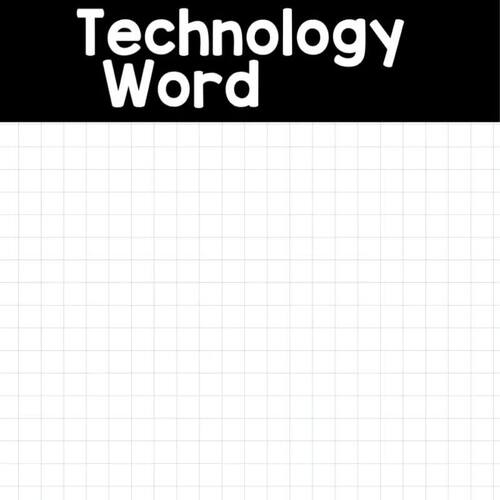Technology Word Wall, Digital Citizenship, Data Literacy, Computational ...