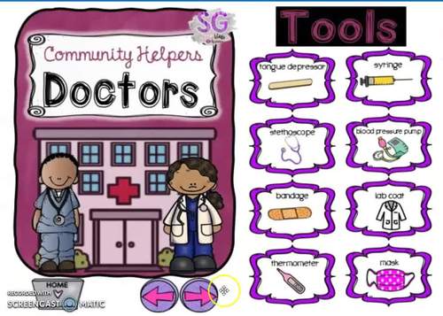 Community Helpers: Doctors Bundle Set by Speech Glam | TPT