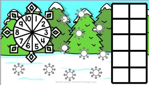 Snowflake Count with 10 Frame - SMART Board Activity by LetTheGoodTimesKrol