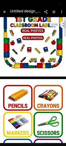 Classroom Labels - Real Photos for Preschool, Pre-K, Kinder, & 1st Grade