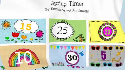 Spring Timer by Sunshine and Sunflowers | TPT