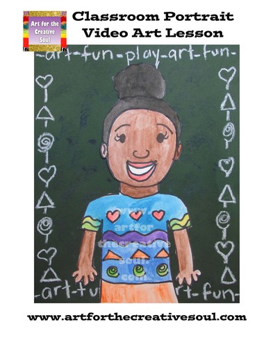 Classroom Portrait Art Lesson by Art for the Creative Soul TPT | TPT