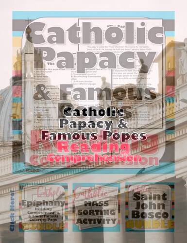 Catholic Papacy & Popes Reading Comprehension | Pope Francis, Pope John ...