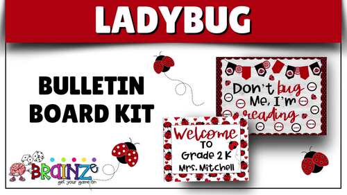 Editable Ladybird Bulletin Board Kit | Back to School Classroom Display ...
