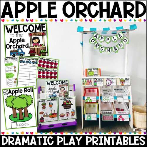 Apple Orchard Dramatic Play Bundle With Printables Centers Labels And