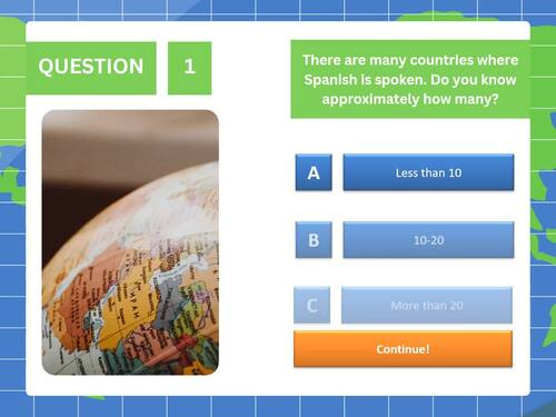 Spanish: What do you know about Spanish-Speaking Countries? Quiz Game