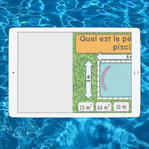 Le périmètre et la superficie | Cartes Boom | La piscine | TPT