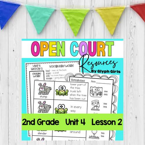 Open Court Reading 2nd Grade Unit 4, Lesson 2 Resources by Glyph Girls