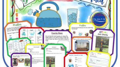 Properties of Matter 2nd Grade SC.2.P.8.1 by Mrs Lena | TPT