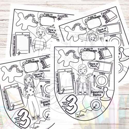 All About Me Craft, Beginning of Year Coloring Pages, Diversity ...