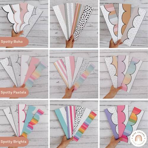 Bulletin Board Borders - Mega Growing Bundle by Miss Jacobs Little Learners