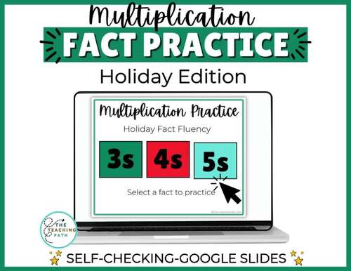 Christmas Holiday Multiplication Practice Activity-Math Center- Google ...