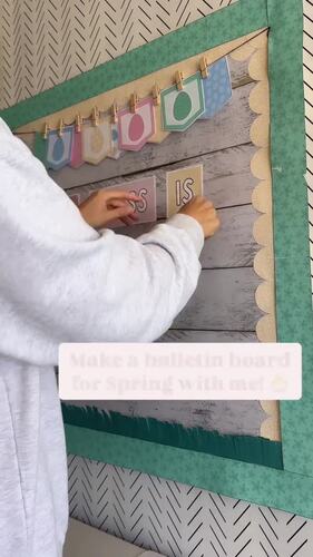 Spring Bulletin Board Kit | April Bulletin Board | Easter Egg | TPT