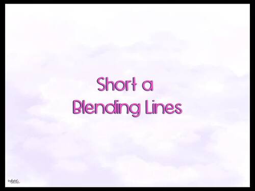Short a Word Blending| Blending Lines| Digital and Paper Options