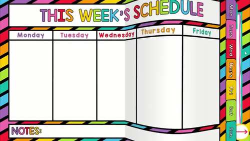 Schedule Slides and Slides Templates - Distance Learning | TPT