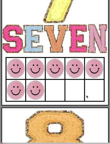 Number Posters 0-20 Varsity Chenille Patch Letter by Teaching 5th in Nash