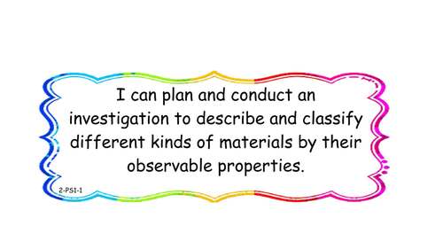 NYS Science Learning Standards "I Can Statements" -Gr. 2 -Connected ...