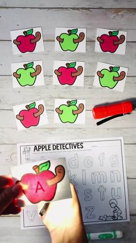 Magic Reveal Letter Matching - Magic Reveal Flashlight Activities