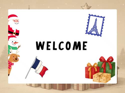 Holidays Around the World Christmas in France PowerPoint Slides for K ...
