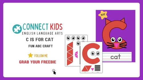 Alphabet Cat Craft Activity for Preschool and Kindergarten Letter C