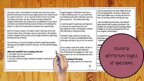 SUMMARIZE IT! Task Cards Game Activity - Fiction Text Summary - Print ...