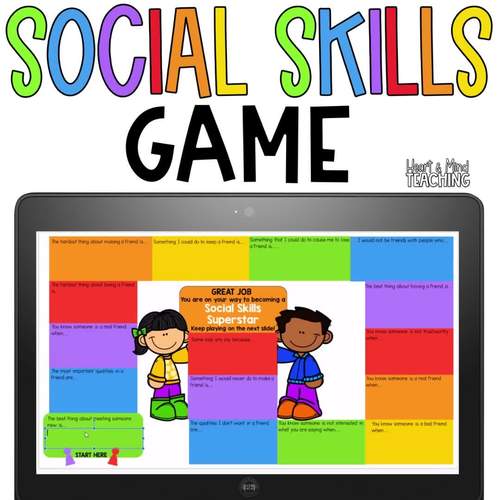 Social Skills Game - Printable & Digital SEL activity | TPT