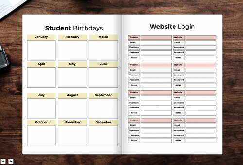 Teacher Binder 2024-2025 | Back to School | Teacher's Plan Book ...
