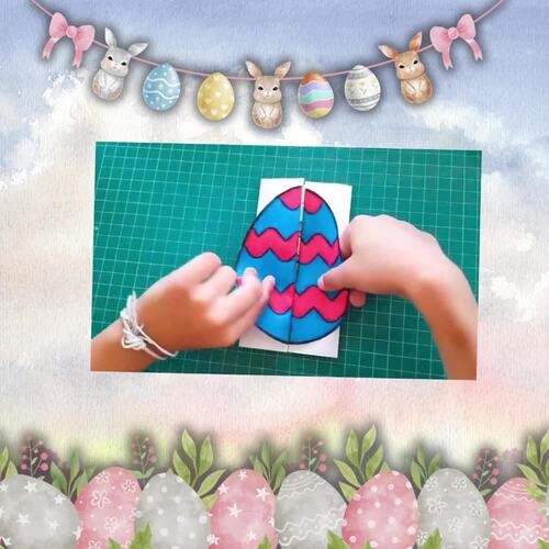 Easter Egg Pop-Up Card-Cute DIY Craft for Kindergarten to Grade 2 by ...