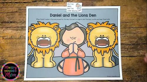 Daniel and the Lions Den Craft | Shut the Lions Mouths Bible Sunday ...