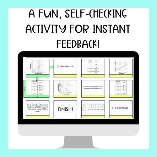 Finding Slope Digital Maze Activity & Worksheet - Graphs, Two Points ...