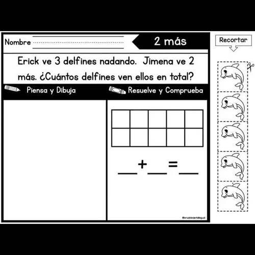 MATH STORY PROBLEMS In SPANISH For K 1st DISTANCE LEARNING TpT