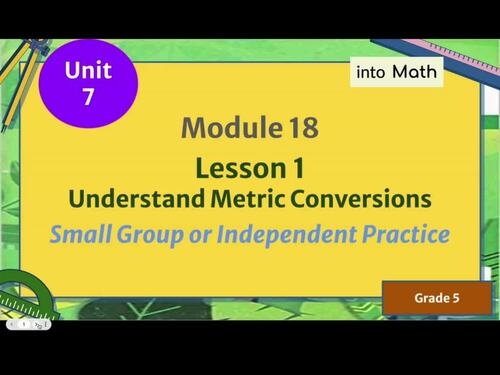 HMH Into Math, Grade 5, Module 18 Bundle (Lessons 1-3) by Annie's ...