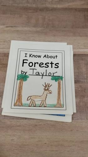 Animal Habitats Ecosystems and Biomes 2nd Grade Science Mini Books Activity
