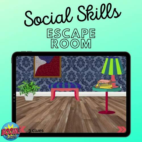 Social Skills Escape Room -- Boom Cards! by Social Work Studio | TpT