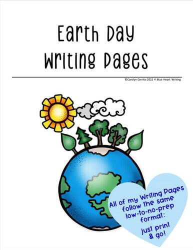 Writing Prompts for Earth Day | Earth Day Writing | April 22 | TPT