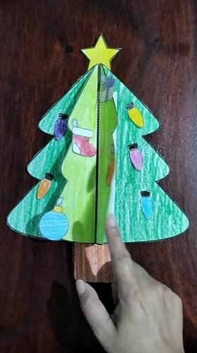 Build A Christmas Tree Craft Coloring Activities Christmas Craft ...