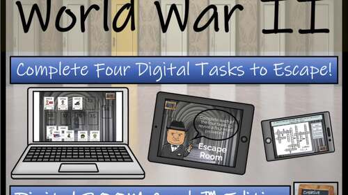 World War II BOOM Cards™ Digital Escape Room Activity | TPT